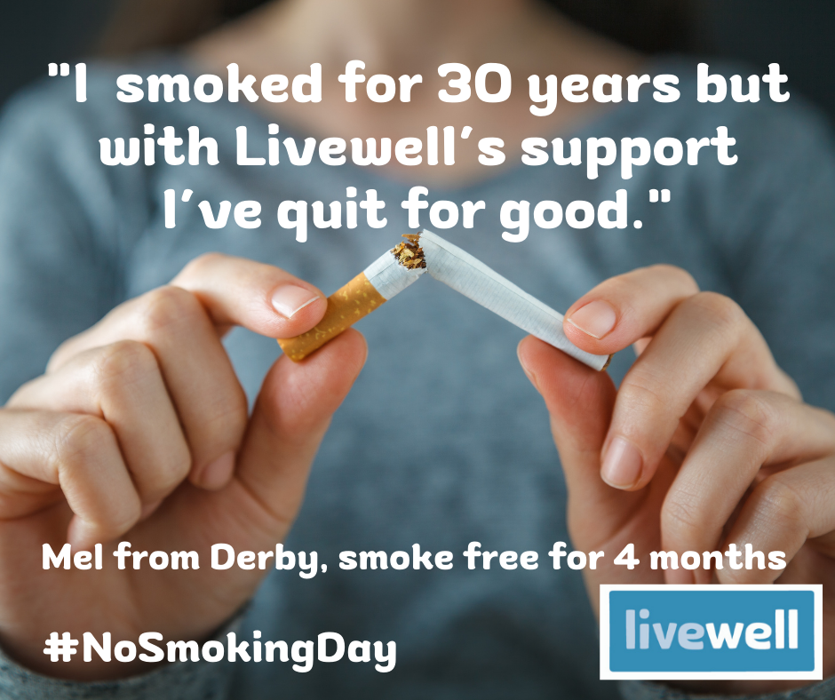 Mel celebrates four months smoke-free | Livewell